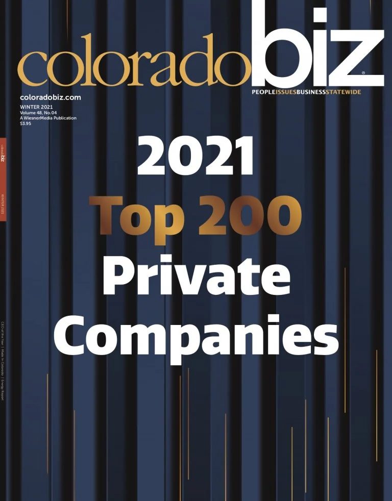 2020-2024 Top 200 Private Companies by ColoradoBiz Magazine - Griffiths Law